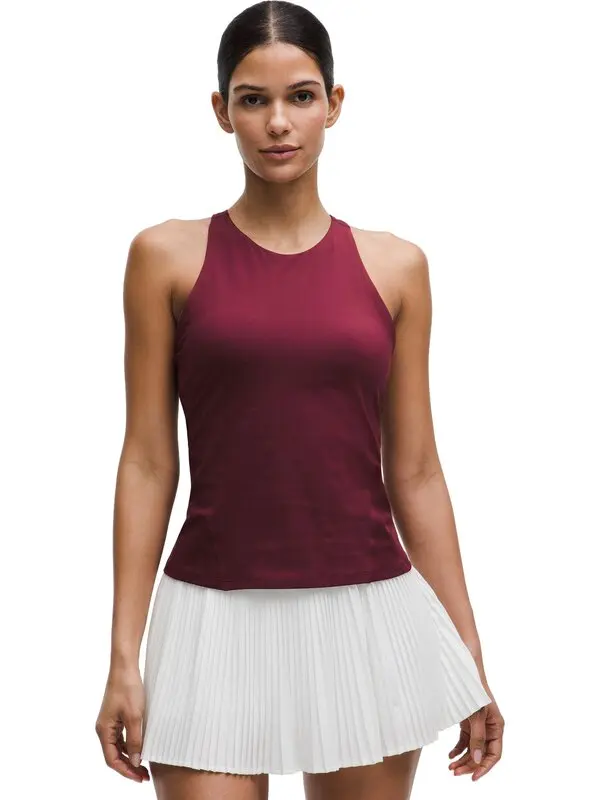 Lululemon Racerback High-neck Tennis Tank Top - Burgundy Bay