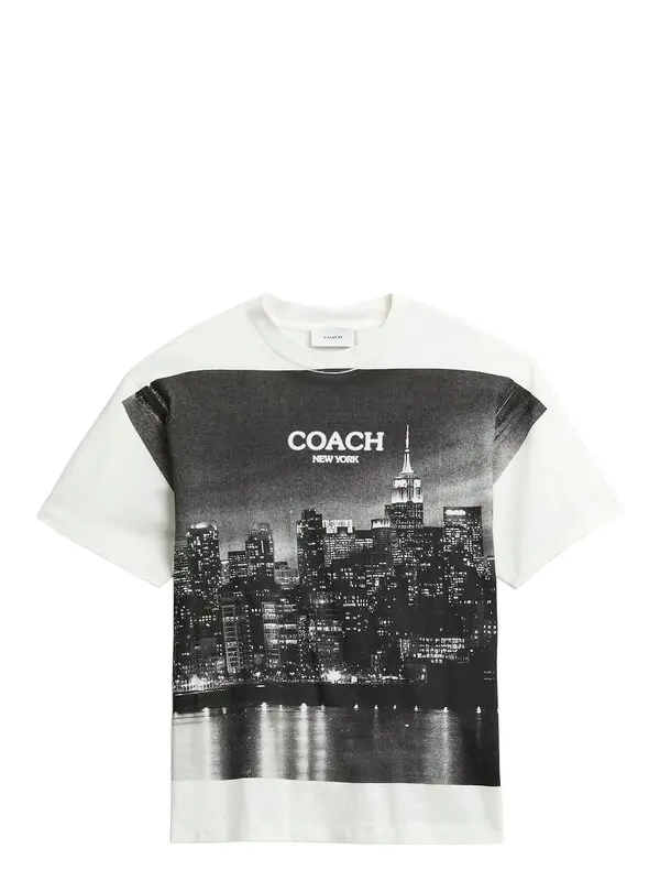 COACH Printed Relaxed T-shirt - Gray