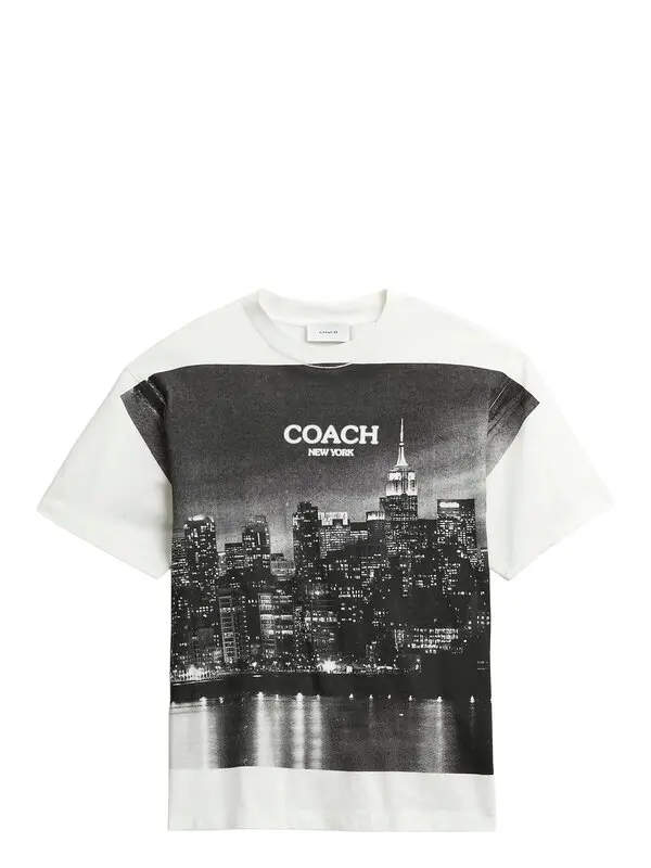 COACH Printed Relaxed T-shirt - Gray