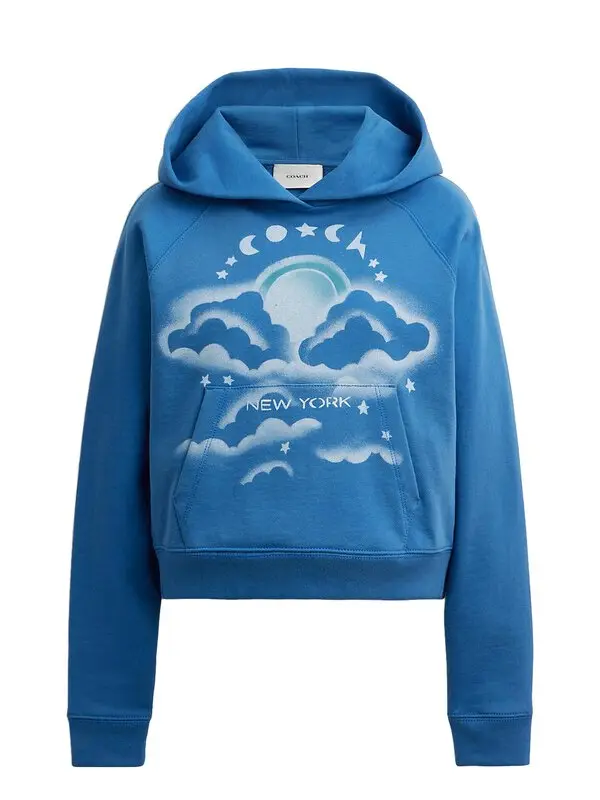 COACH Airbrush Hoodie - Blue