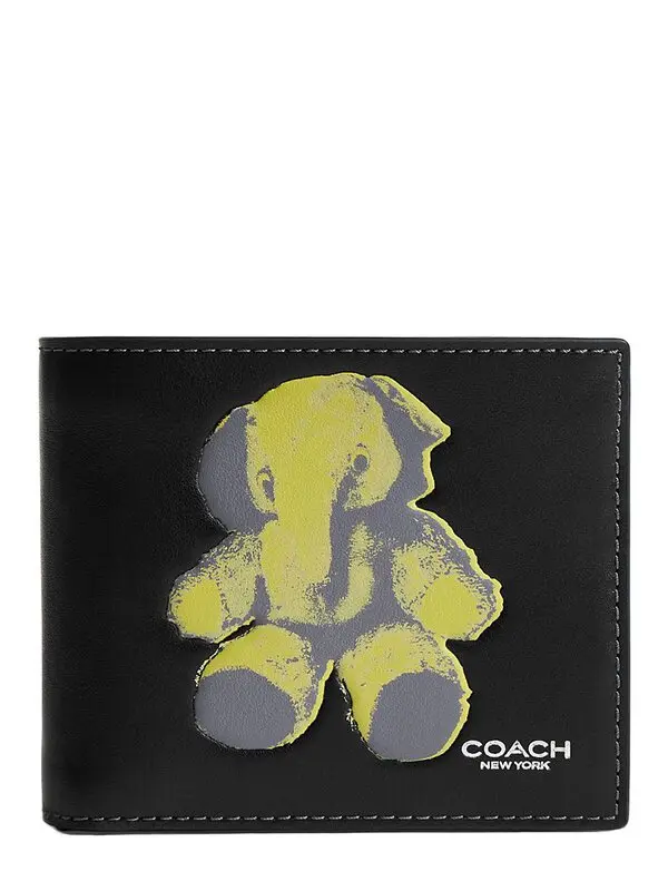 COACH 3-in-1 Wallet With Ellie Graphic - Black