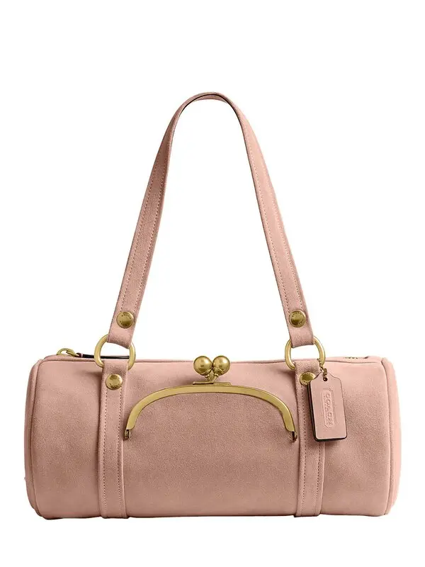 COACH Kisslock Barrel Bag - Brass/nuage