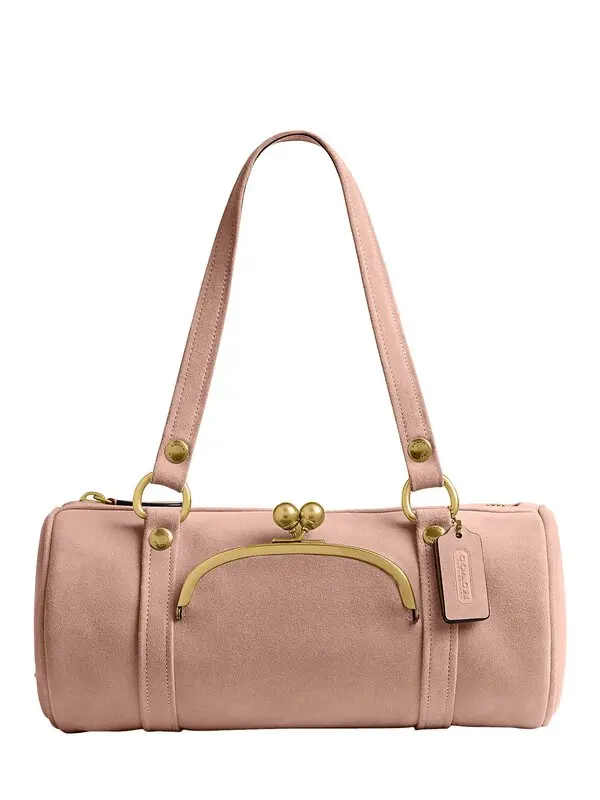 COACH Kisslock Barrel Bag - Brass/nuage