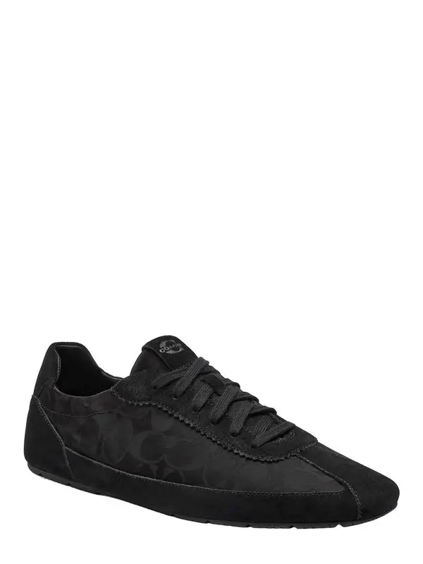 COACH Signature Nylon Soft Sneakers - Black