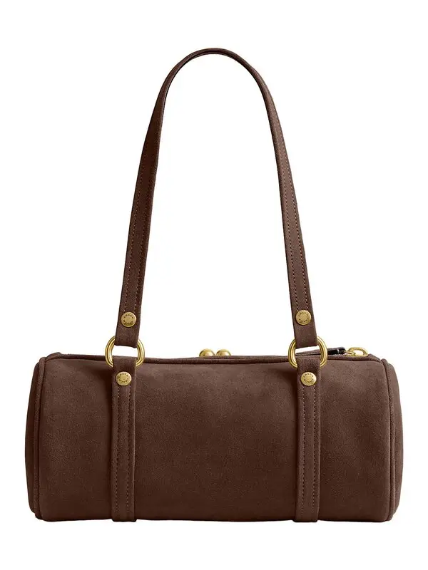 COACH Kisslock Barrel Bag 28 - Brass/dark Chocolate
