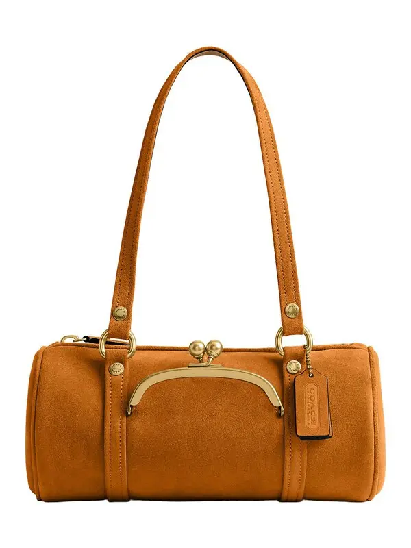 COACH Kisslock Barrel Bag 28 - Brass/marigold