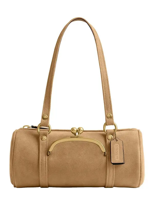 COACH Kisslock Barrel Bag 28 - Brass/soul