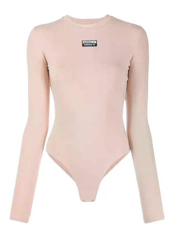 Adidas Logo Bodysuit Top - Neutrals