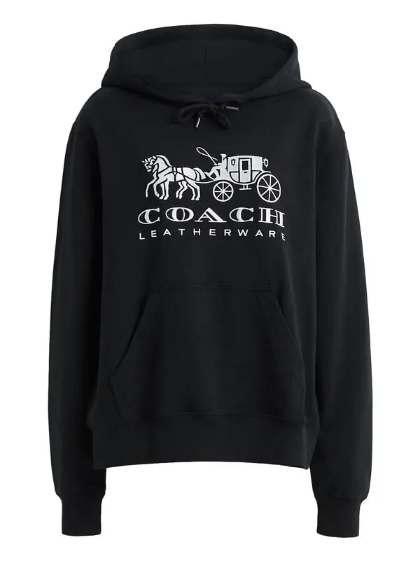 COACH Restored Horse And Carriage Hoodie In Organic Cotton - Black
