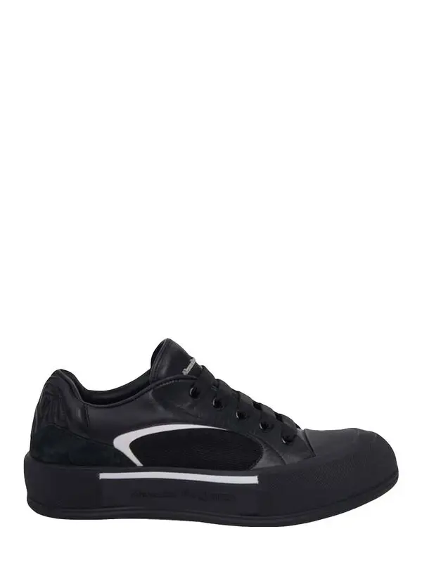 Alexander McQueen Skate Deck Plimsollin - Black/white