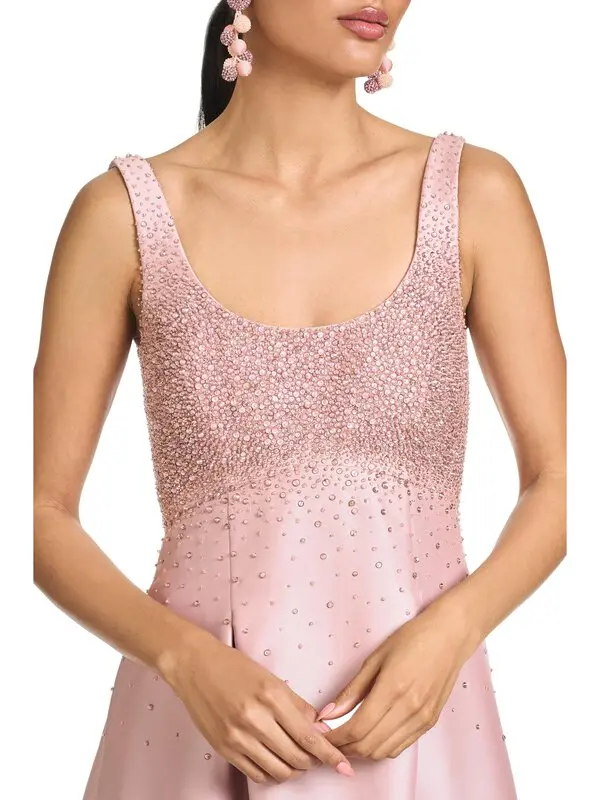 Sachin & Babi Embellished Aurora Gown - Rose Quartz