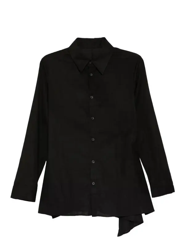 Yohji Yamamoto Asymmetric Shirt - Black