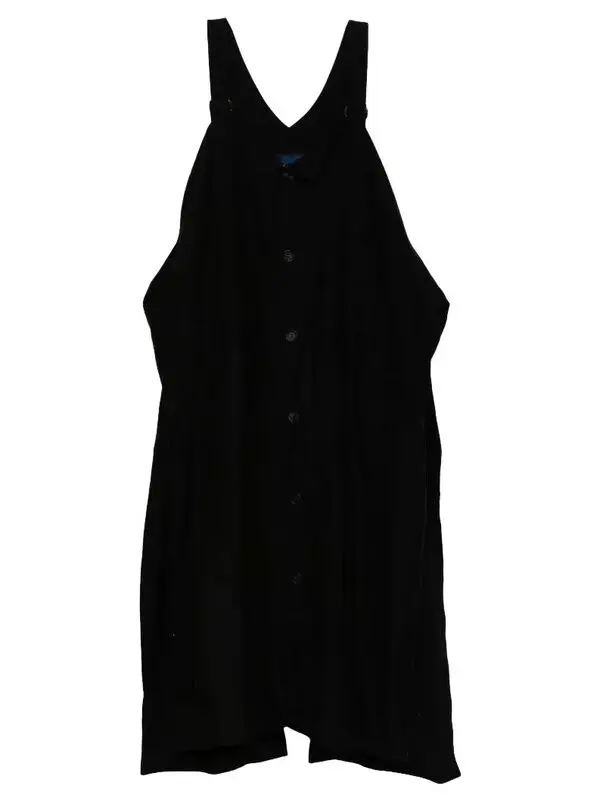 Yohji Yamamoto Ribbon Back Dress - Black