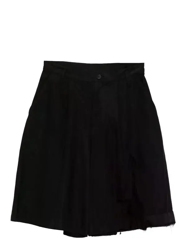Yohji Yamamoto Distressed Shorts - Black