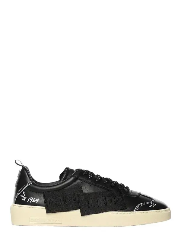 Dsquared2 Rider Lettering-appliqué Sneakers - Black