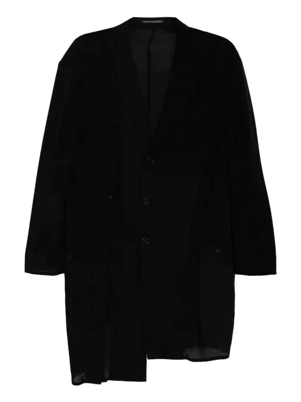 Yohji Yamamoto Chest Pouch Pocket Jacket - Black