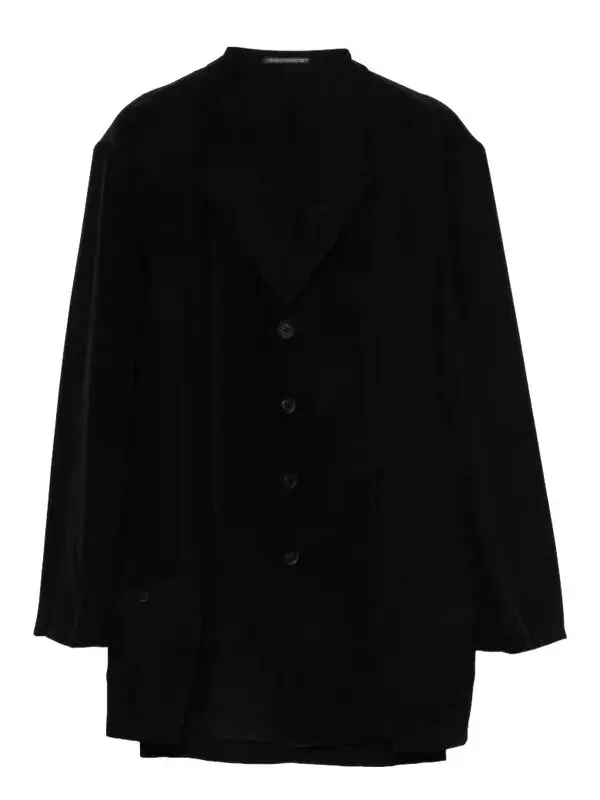 Yohji Yamamoto Single-breasted Blazer - Black