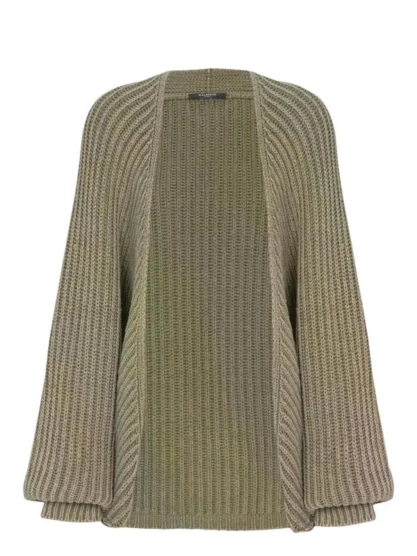 Balmain Long-sleeve Cardigan - Green
