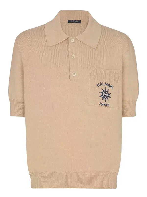 Balmain Cotton Sun Polo - Neutrals