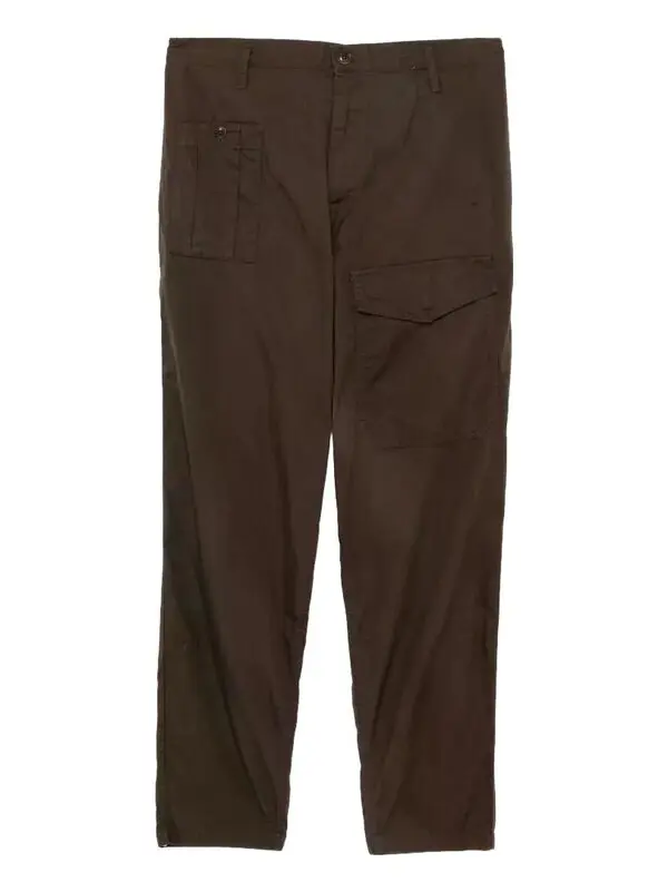 Yohji Yamamoto Drawstring Tapered Trousers - Brown