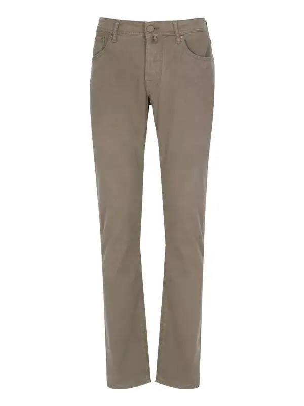 Jacob Cohen Logo-patch Trousers - Grey