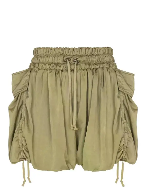 Balmain Drawstring Cargo Shorts - Green