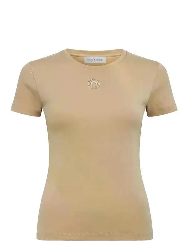 MARINE SERRE Moon Logo T-shirt - Neutrals