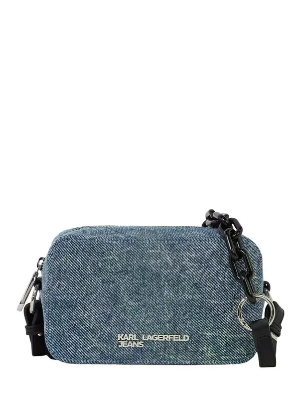 Karl Lagerfeld Camera Crossbody Bag - Blue