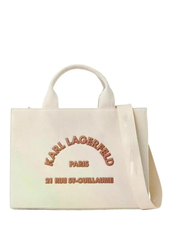 Karl Lagerfeld Rue St-guillaume Medium Tote - Neutrals