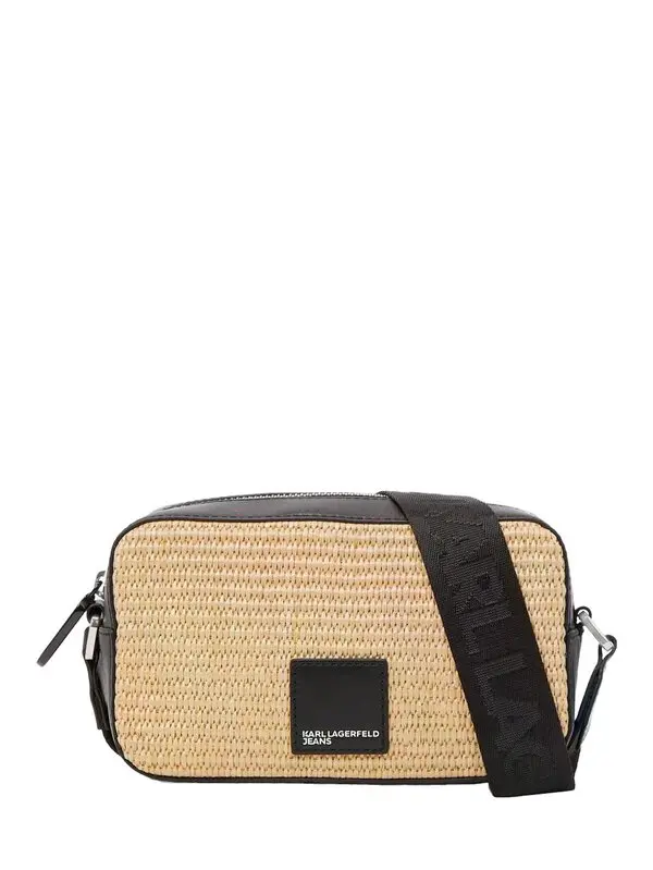 Karl Lagerfeld Logo-patch Cross Body Bag - Neutrals