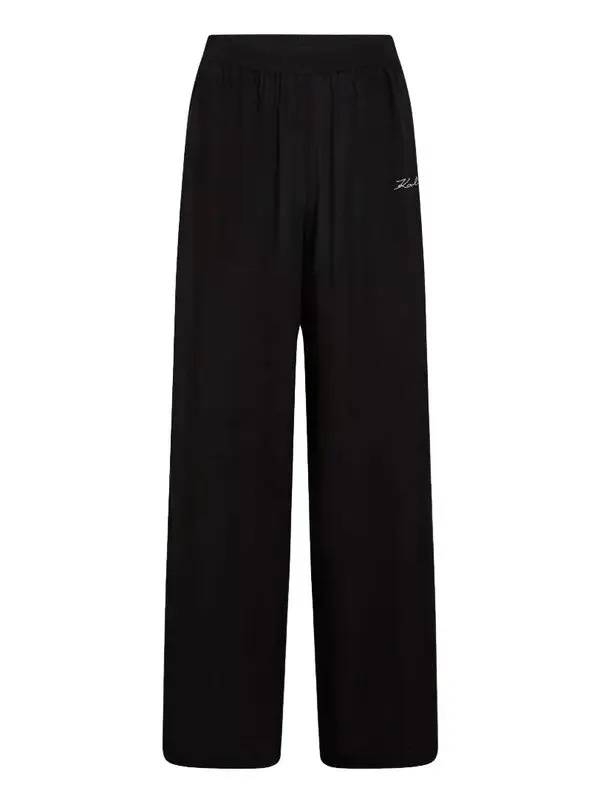 Karl Lagerfeld Logo Detail Track Pants - Black