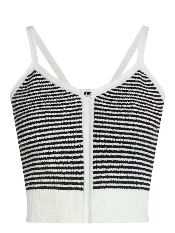 Karl Lagerfeld Striped Top - White