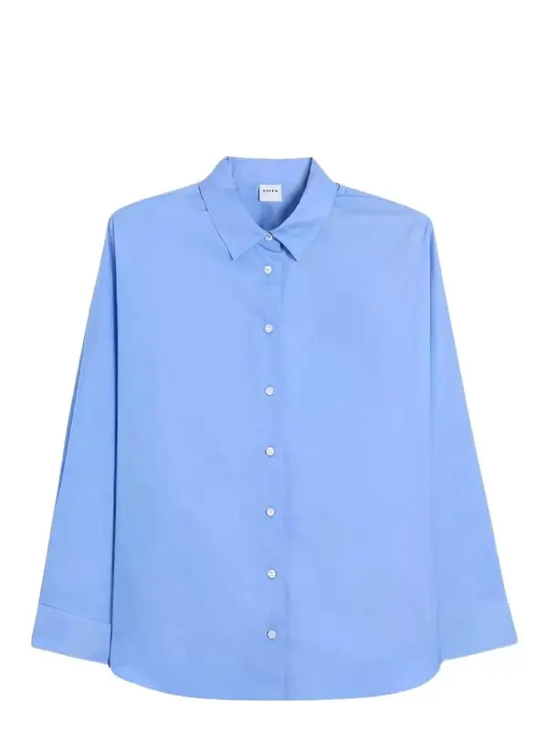 Aspesi Buttoned Poplin Shirt - Blue