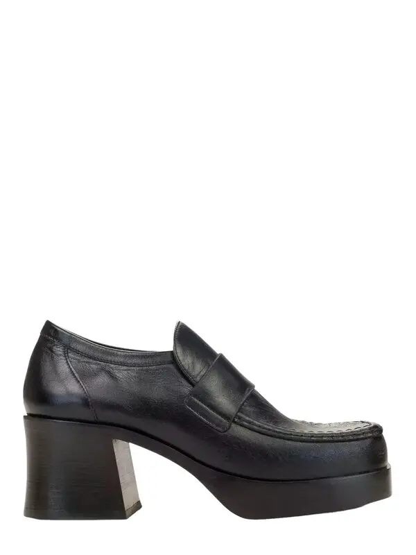 Marni Pierced Platform Loafers - Black