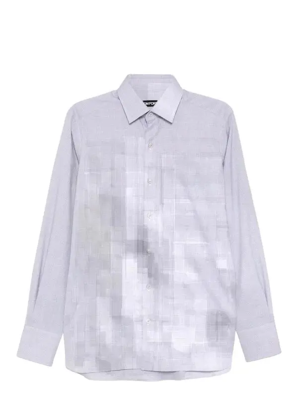 TOM FORD Plaid Shirt - Grey