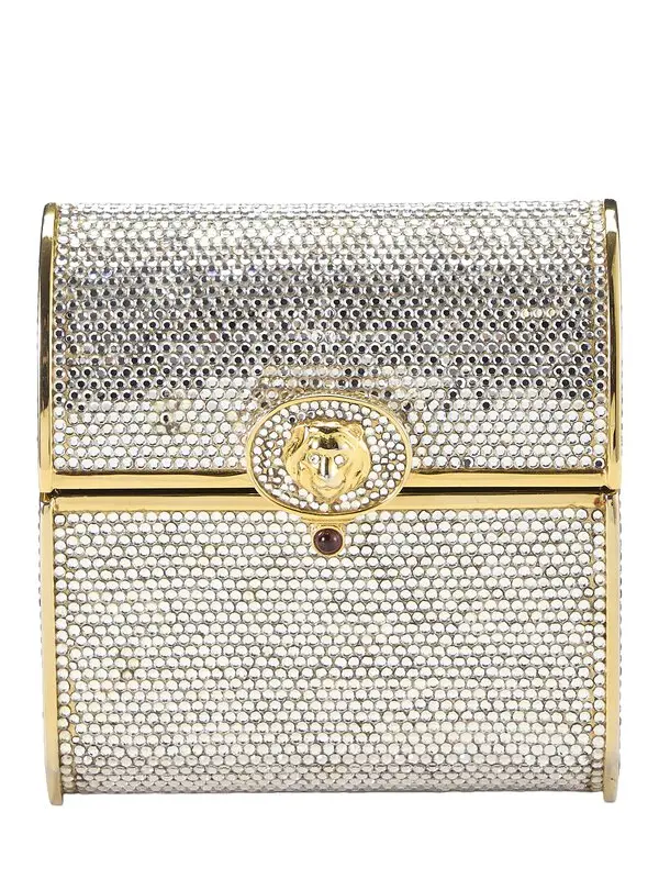Judith Leiber Crystal Minaudière - Silver