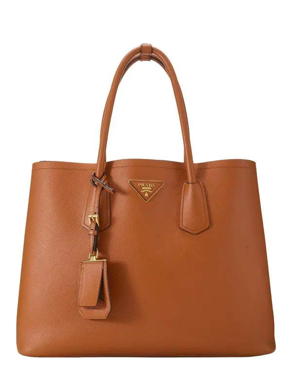 Prada Saffiano Double Bag - Orange