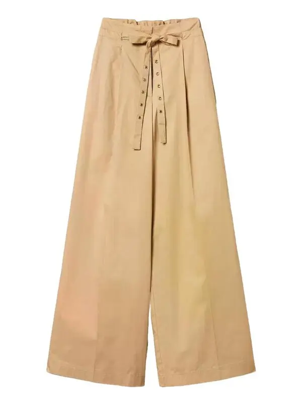 TWINSET Tie Palazzo Trousers - Neutrals