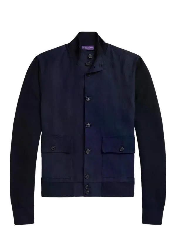 Ralph Lauren Purple Label Button Cardigan - Blue