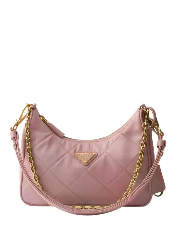 Prada Re-edition 1995 Chaîne Chain Shoulder Bag - Pink