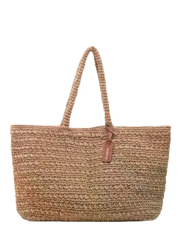 Nannacay Crochet Tote Bag - Brown