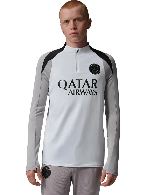 JORDAN Paris Saint-germain Strike Night Edition Dri-fit Soccer Knit Drill Top - White