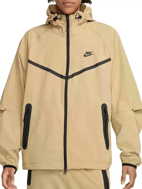 Nike Logo Hooded Jacket - Neutrals
