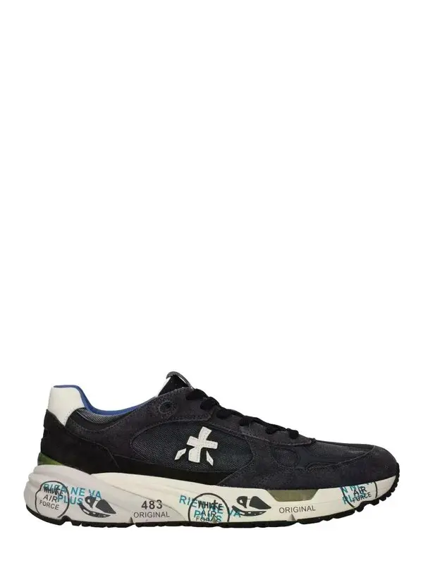 Premiata Mase 25 Logo-detail Sneakers - Black