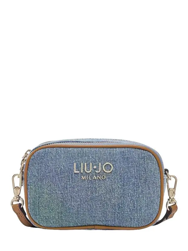 Liu Jo Small Denim Logo Cross Body Bag - Blue