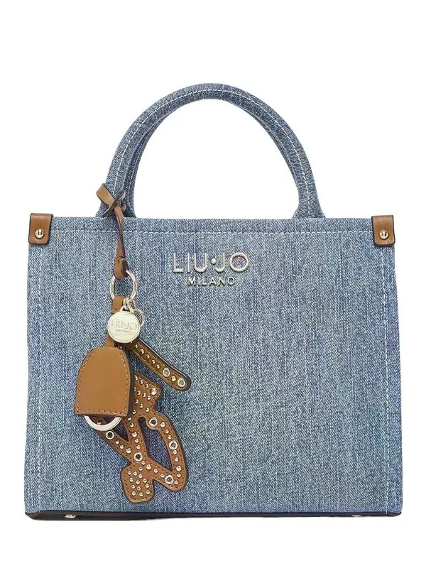 Liu Jo Small Tote Bag With Detachable Charms - Blue