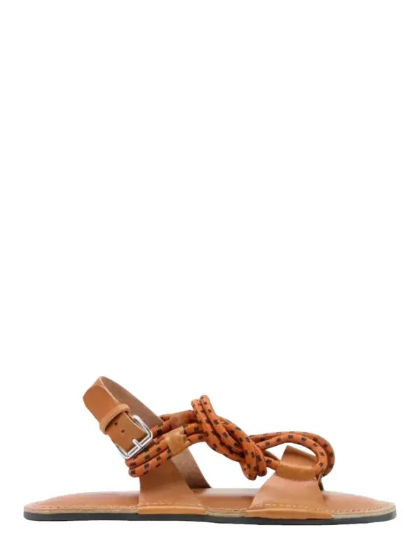 Plan C Braided Strap Sandals - Neutrals