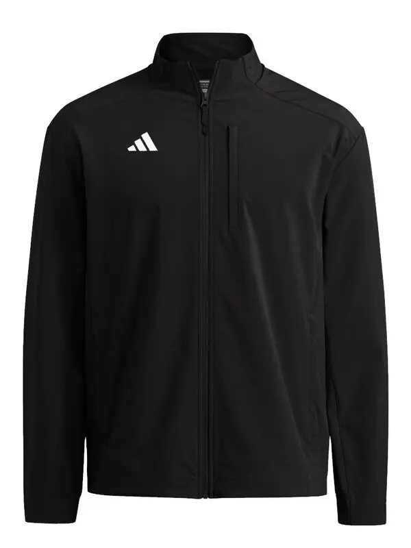 Adidas Full Zip Woven Travel Jacket - Black / White