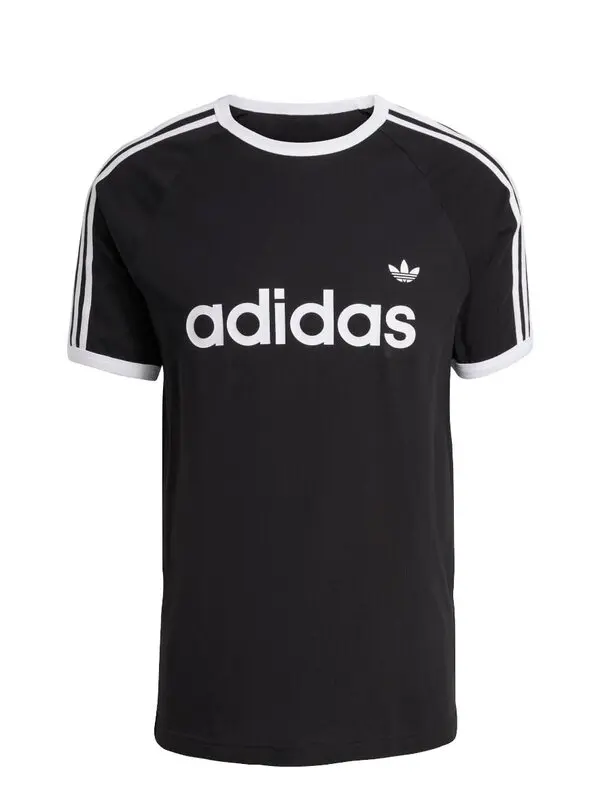 Adidas 3-stripes Slim Ringer T-shirt - Black