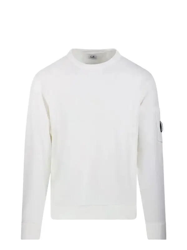 C.P. COMPANY Long-sleeve Pocket Sweatshirt - White